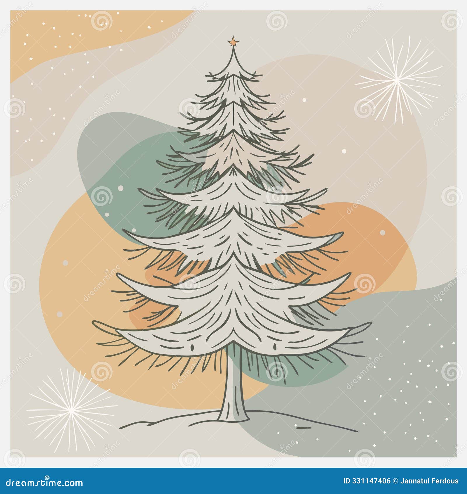 Majestic Spruce Tree Vector Illustration Perfect for Nature Themed ...