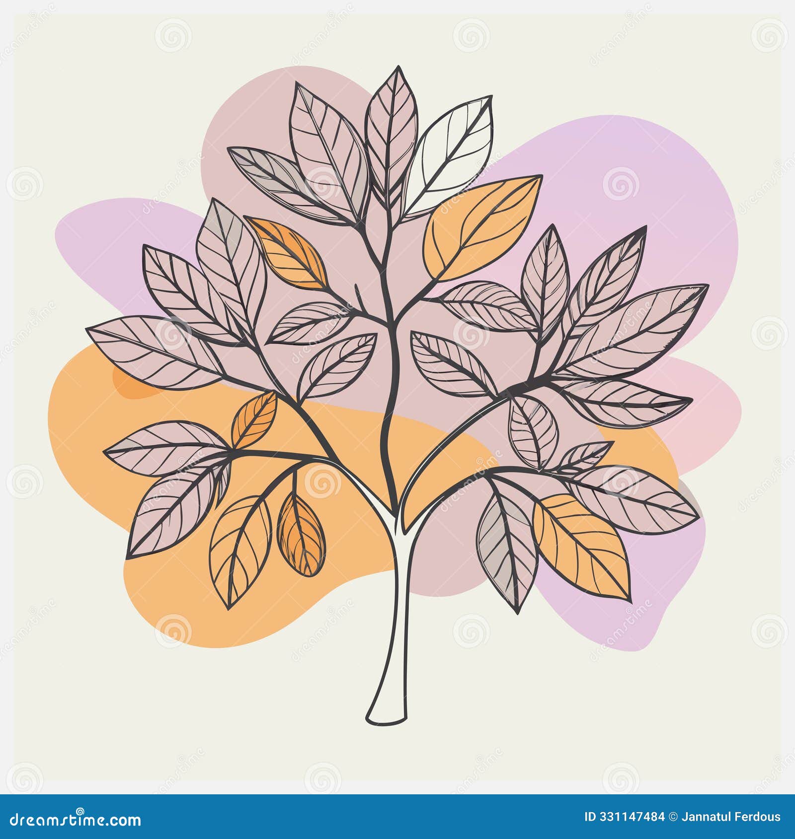Sassafras Tree Vector Icon In 6 Different Modern Styles. Black, Two ...