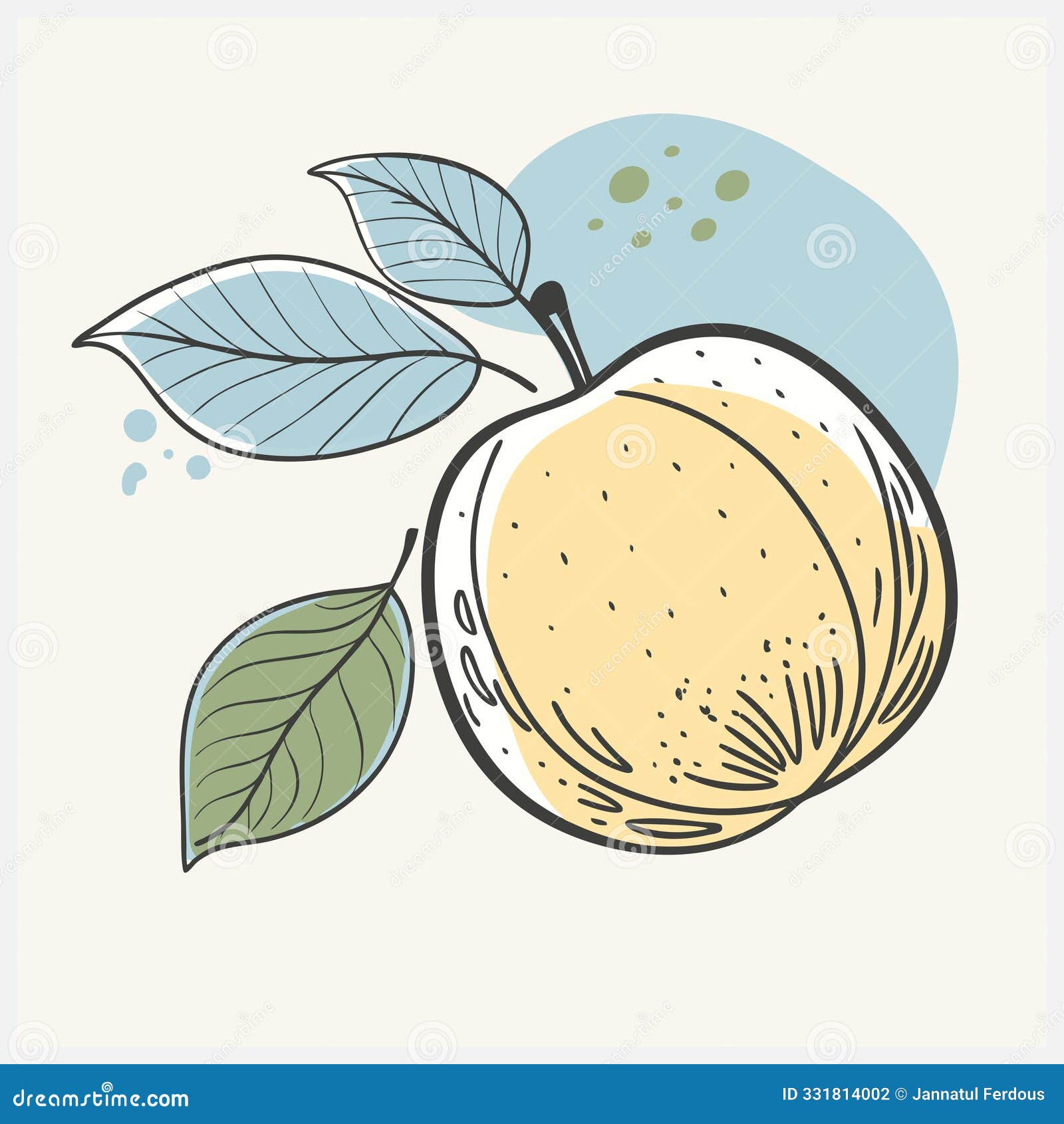 Brown Color Fruit Vector Illustration Stock Illustration - Illustration ...