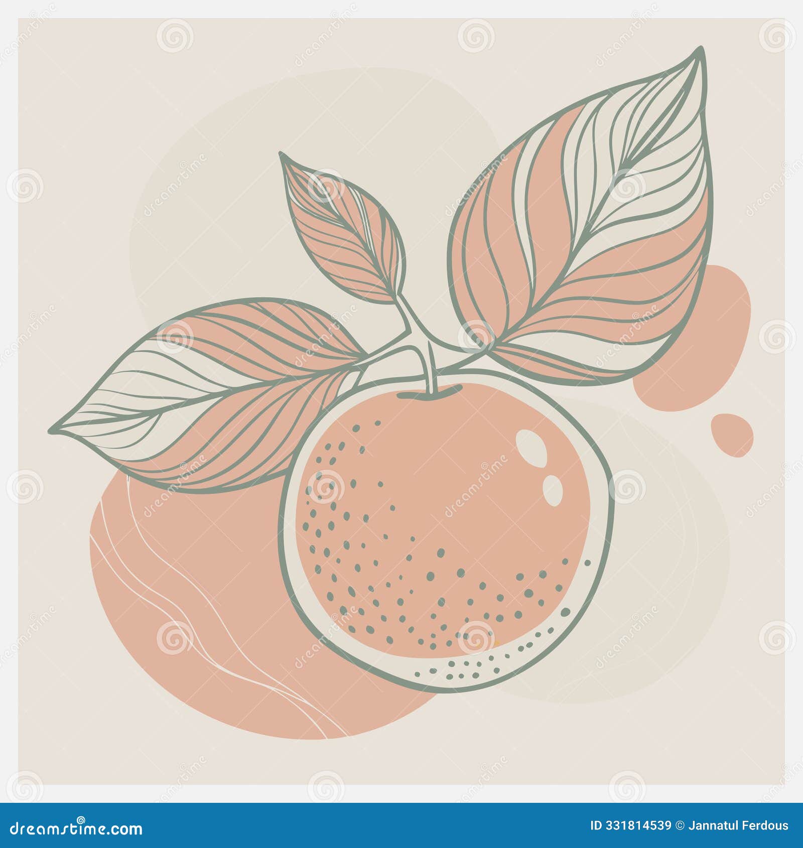 Brown Color Fruit Vector Illustration Stock Illustration - Illustration ...