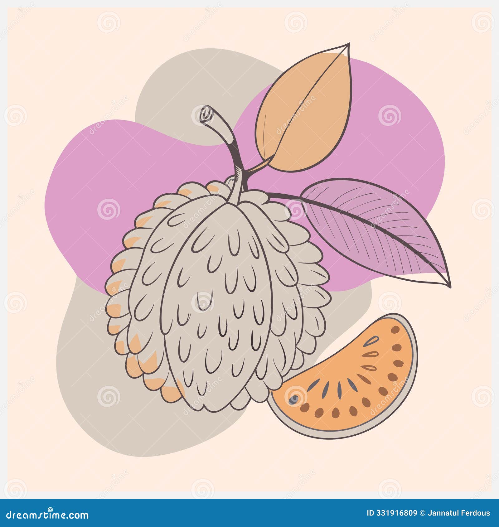 Grumichama Fruit.Seamless Vector Patterns | CartoonDealer.com #189603957
