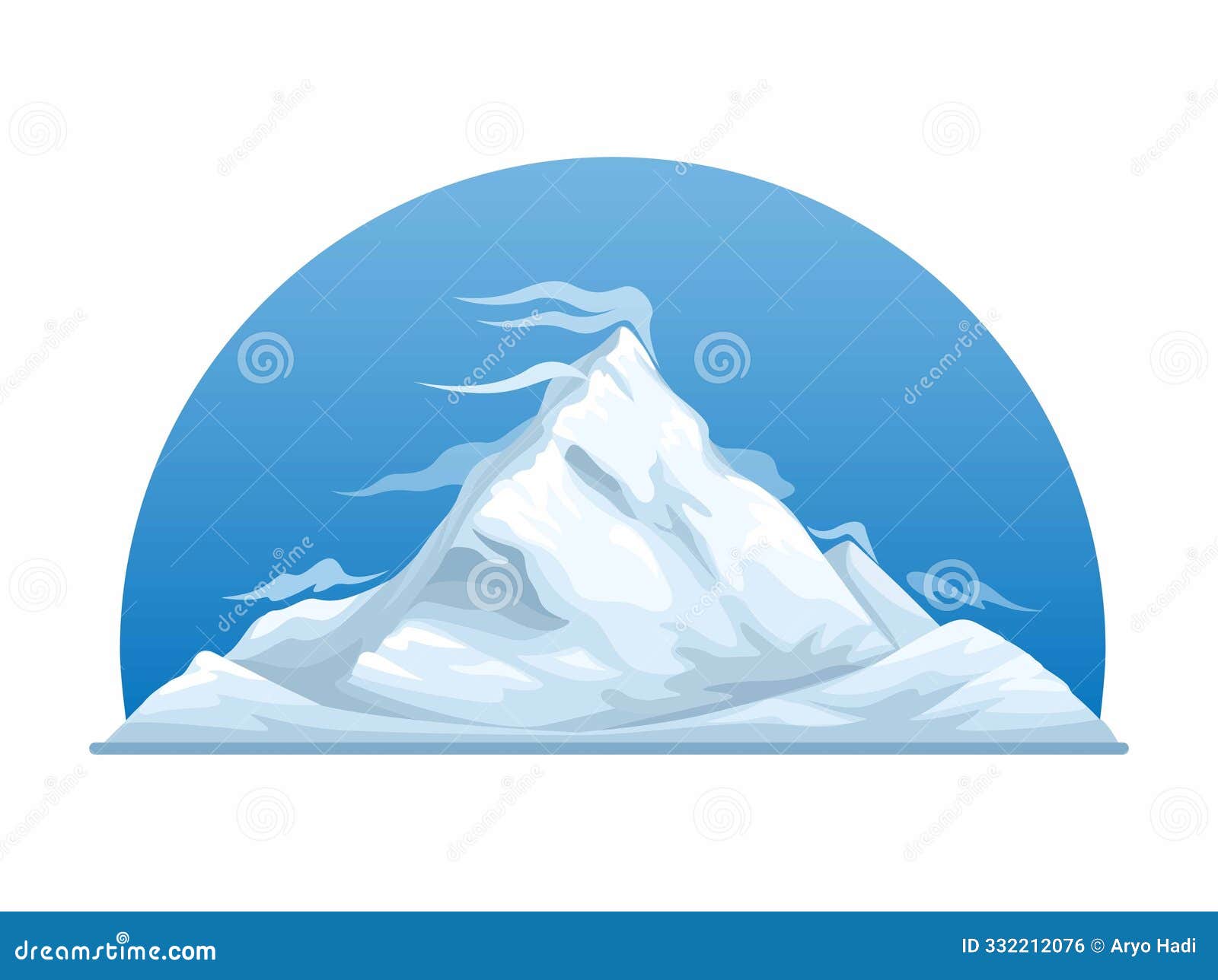 Mount Everest Mascot Illustration Vector Stock Illustration ...