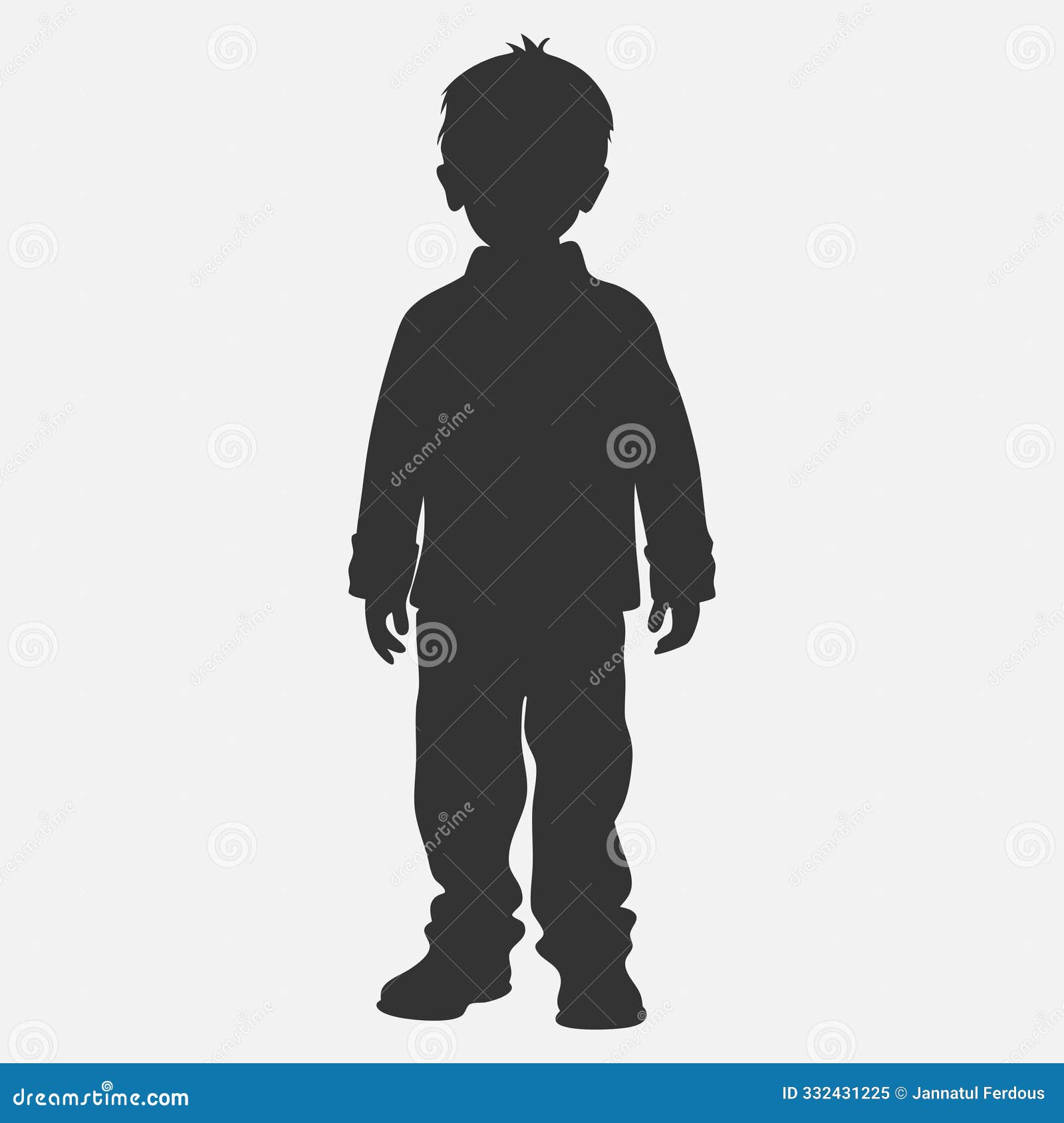 Child Body Silhouette Vector Premium Illustrative Design for ...