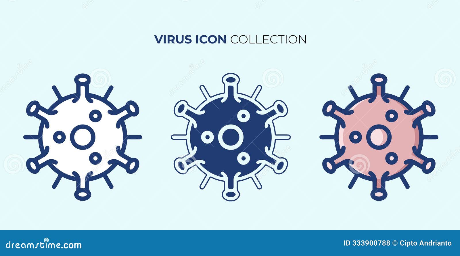 Virus Icon Set. Virus Mpox Icon, Linear, Isolated, Silhouette and Flat ...