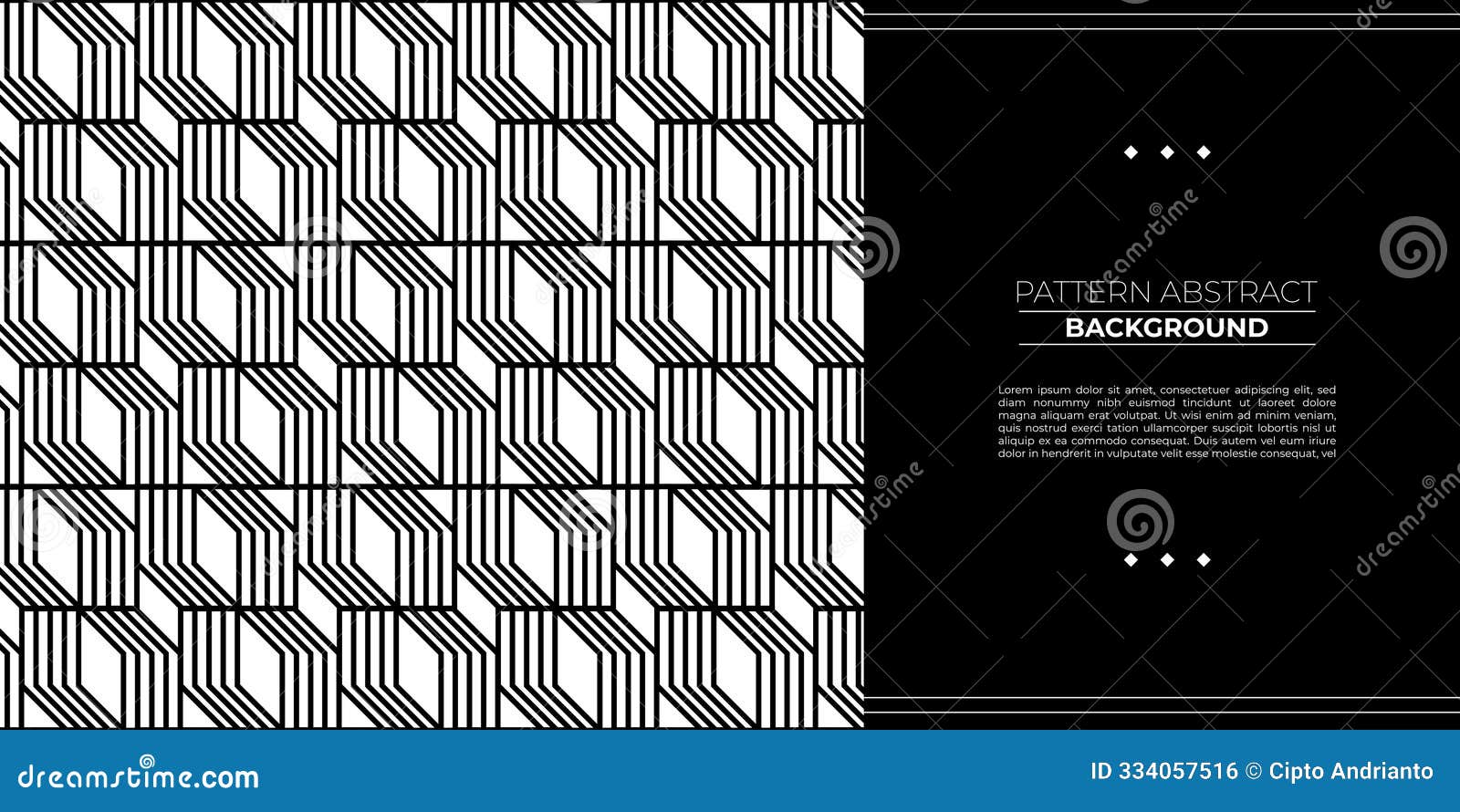 3D Dimensional Lined Cubes Seamless Pattern, Geometric Endless Texture with Lines and Boxes ...