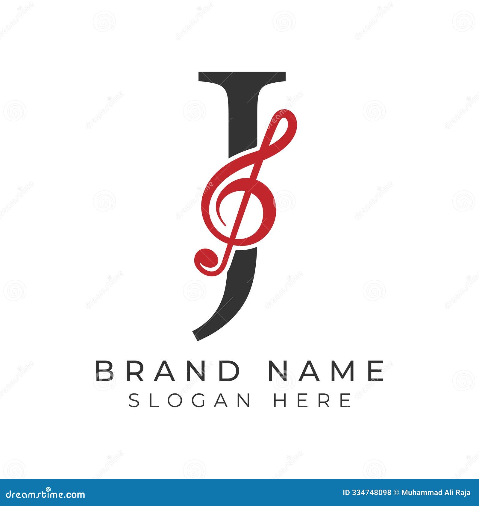 Initial Letter J with Musical Note Style Icon. Alphabet J Music Logo ...