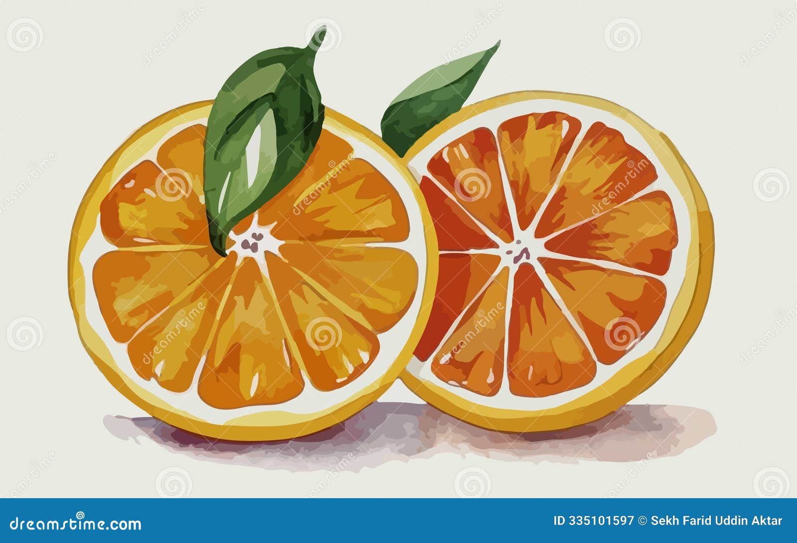 Sweet Orangs Art and Illustration Generative AI Stock Illustration ...