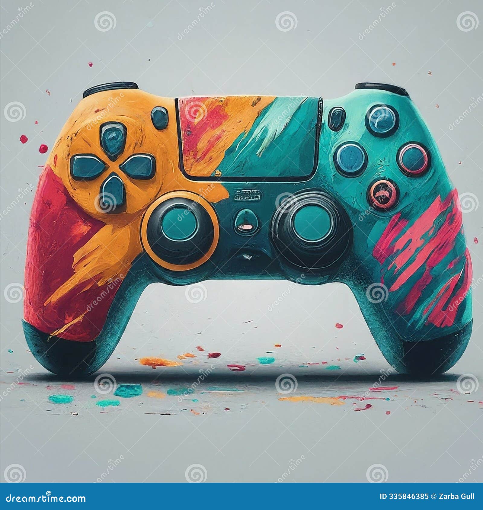 Sticker with a Pile of Different Game Controllers Clipart Vector Stock ...