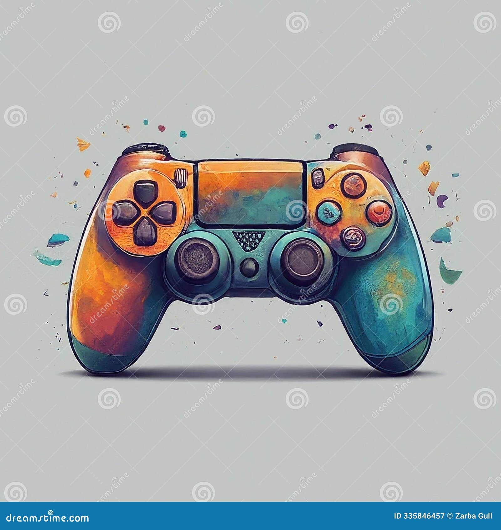 Sticker with a Pile of Different Game Controllers Clipart Vector Stock ...
