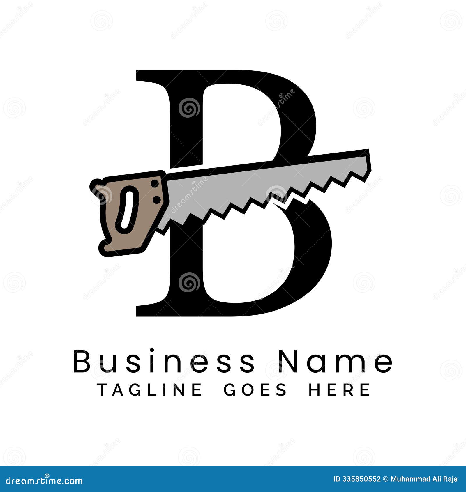 Letter J Handsaw Logo. Alphabet J Woodwork And Carpentry Icon Vector ...