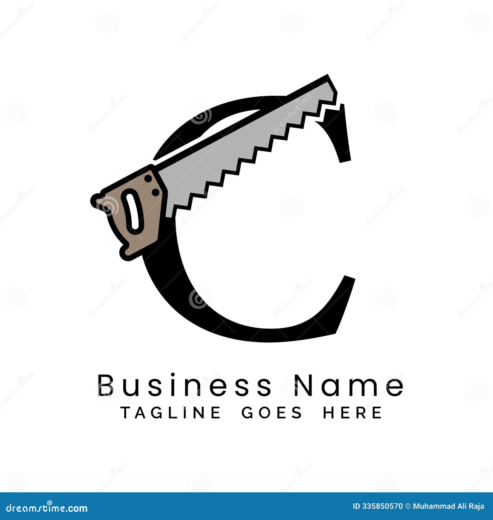 Letter J Handsaw Logo. Alphabet J Woodwork And Carpentry Icon Vector ...