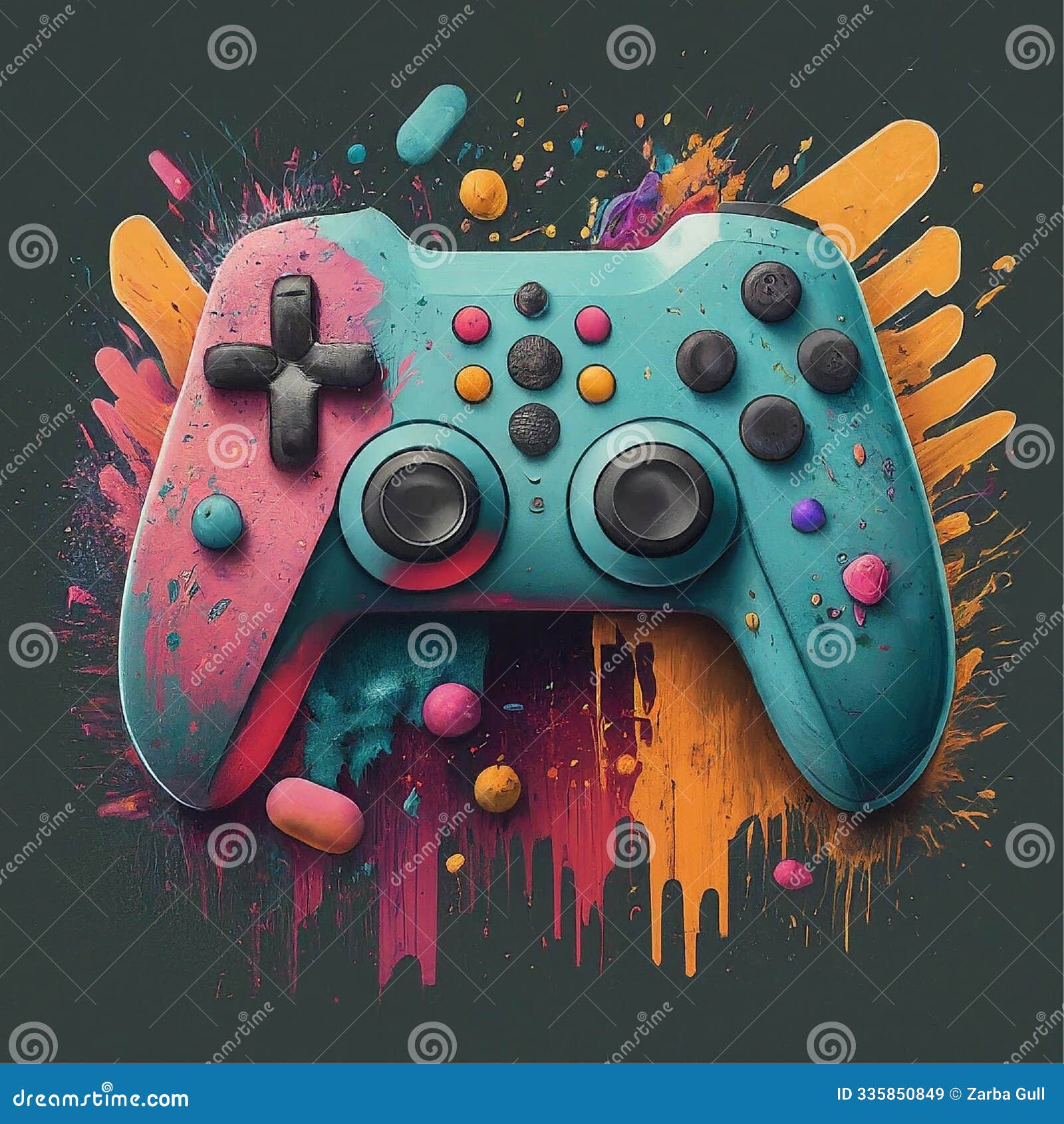 Stick Controller Art Illustration Stock Image - Image of presentations ...