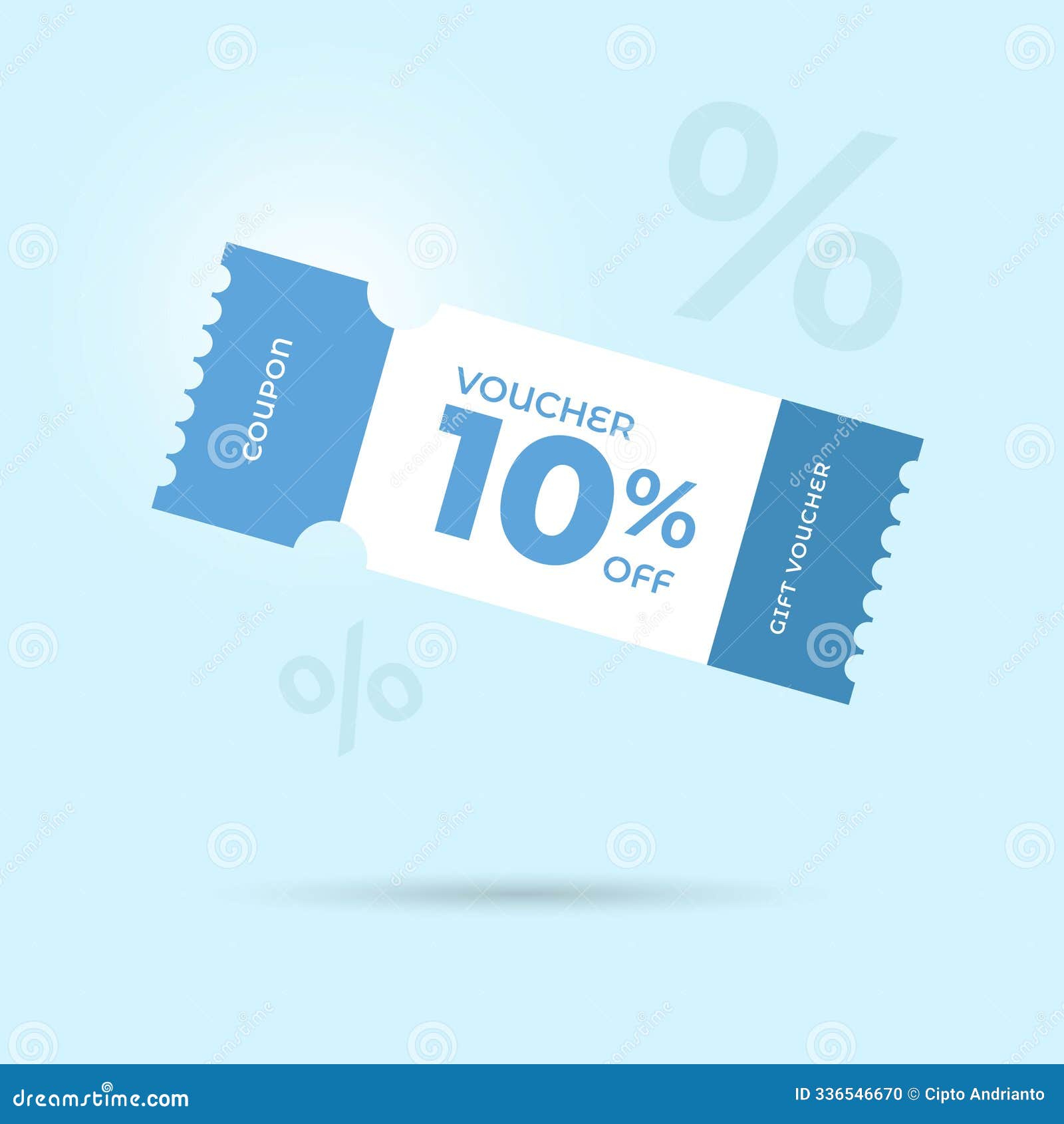 Percent Off Sale Voucher Coupon. Percent Promotion Illustration Stock ...