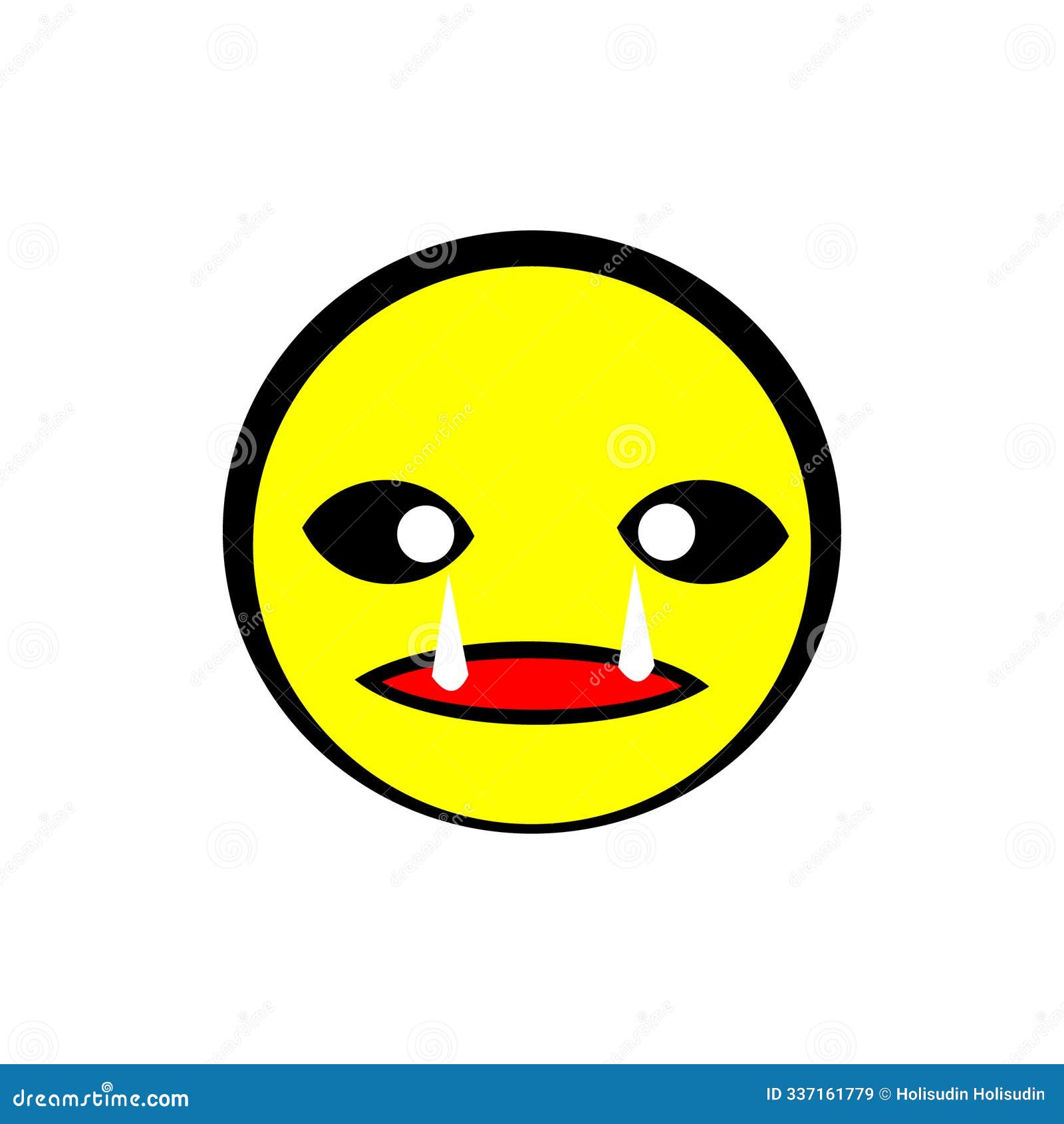 Sad Crying Face - Cute Cartoon Kid Vector Stock Image | CartoonDealer ...
