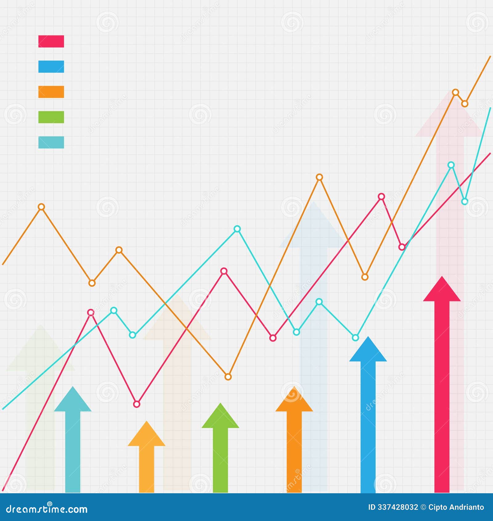 Diagram Rising Diagram Graph Growth Chart Stock Illustration with ...