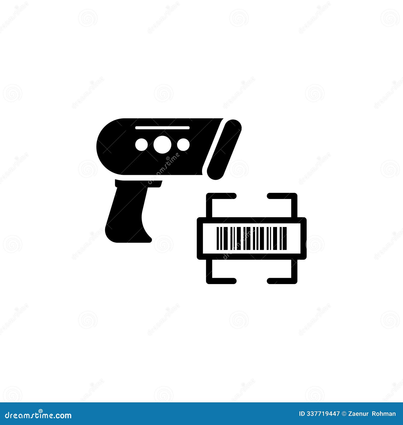 Barcode scanner icon stock vector. Illustration of label - 337719447