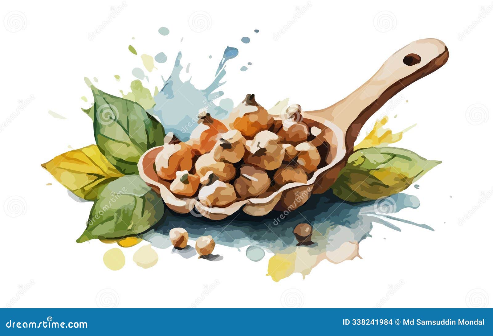 Watercolor Illustration of Chickpea, Botanical Illustration, Flowers ...