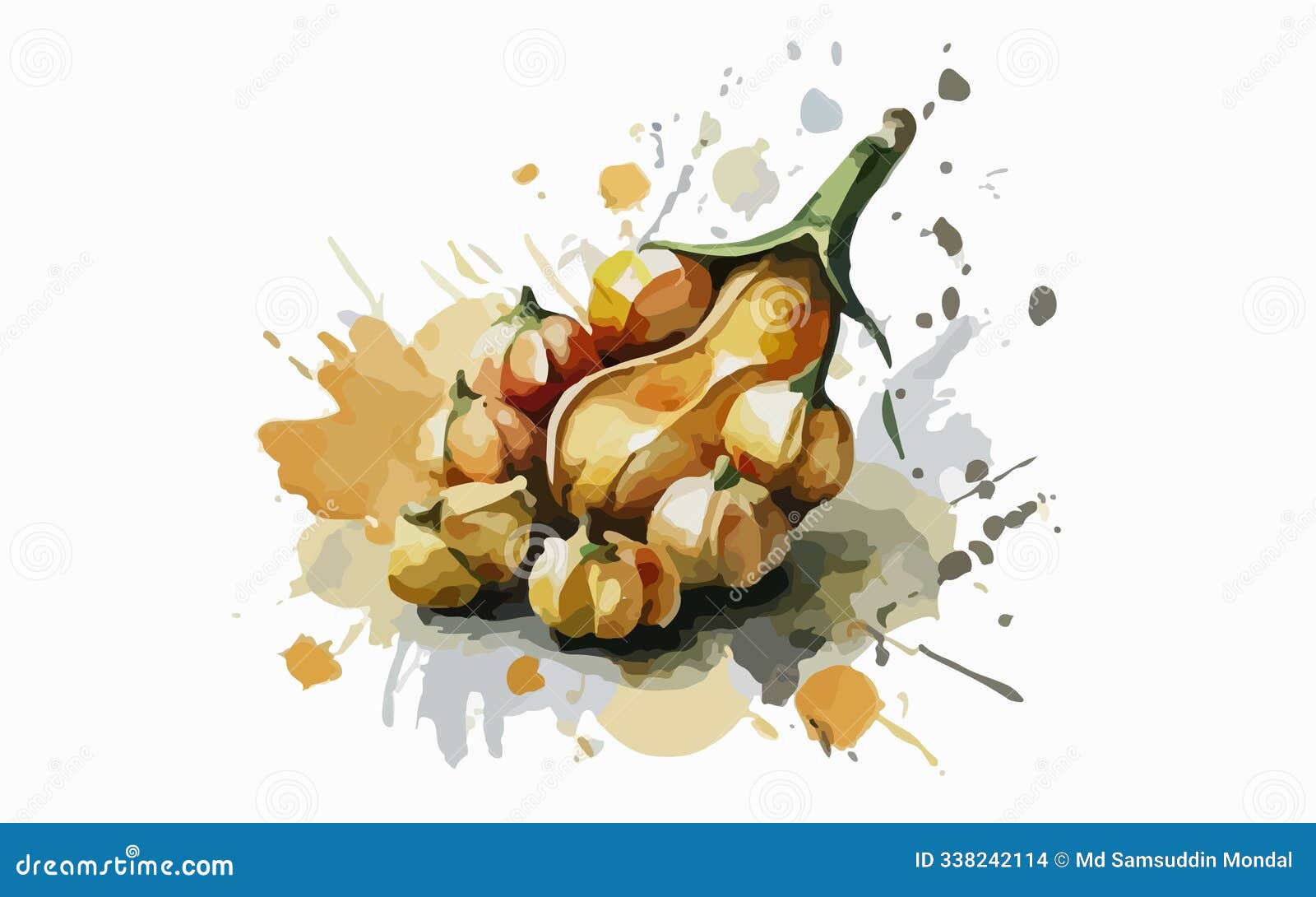 Watercolor Illustration of Chickpea, Botanical Illustration, Flowers ...