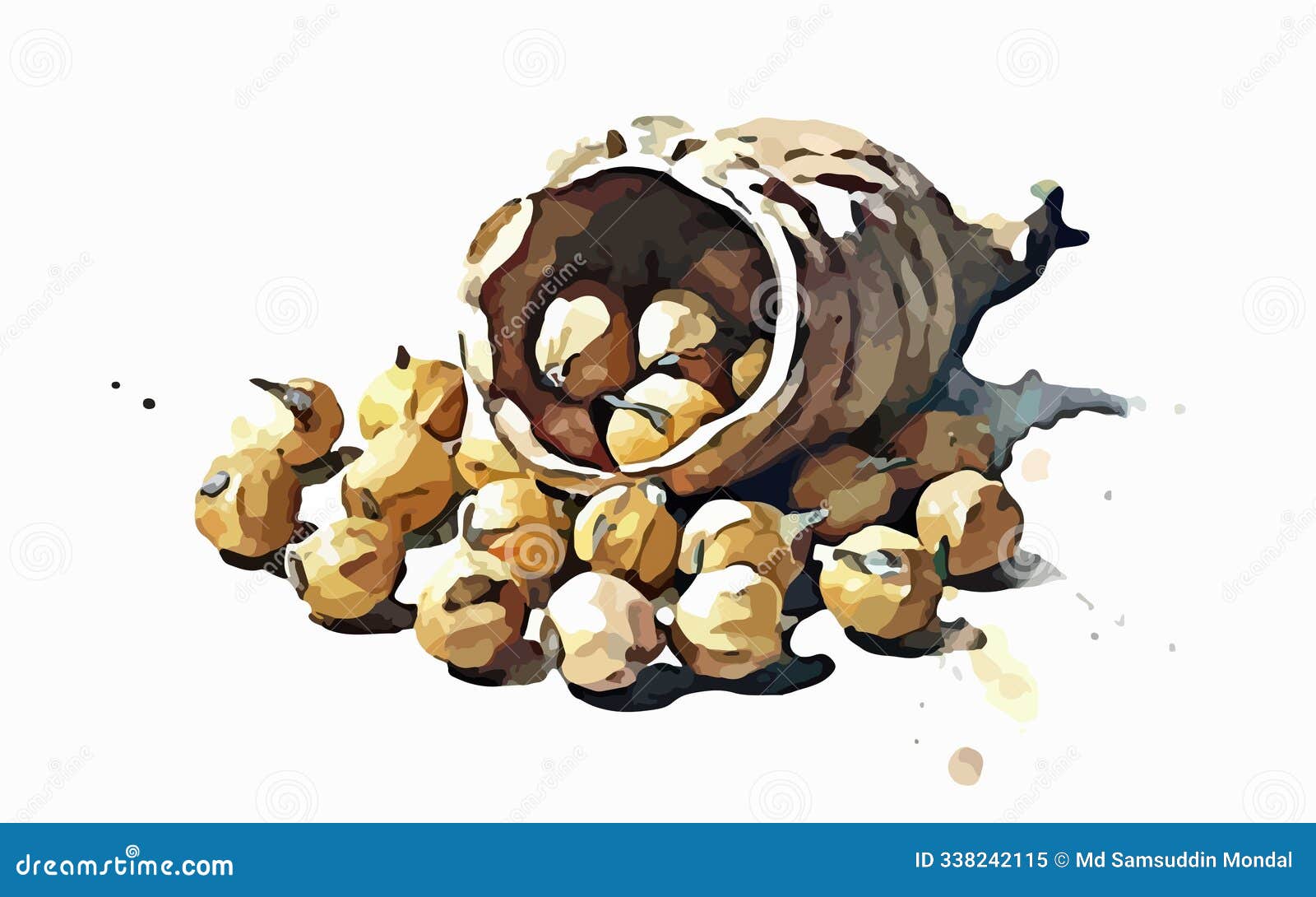 Watercolor Illustration of Chickpea, Botanical Illustration, Flowers ...