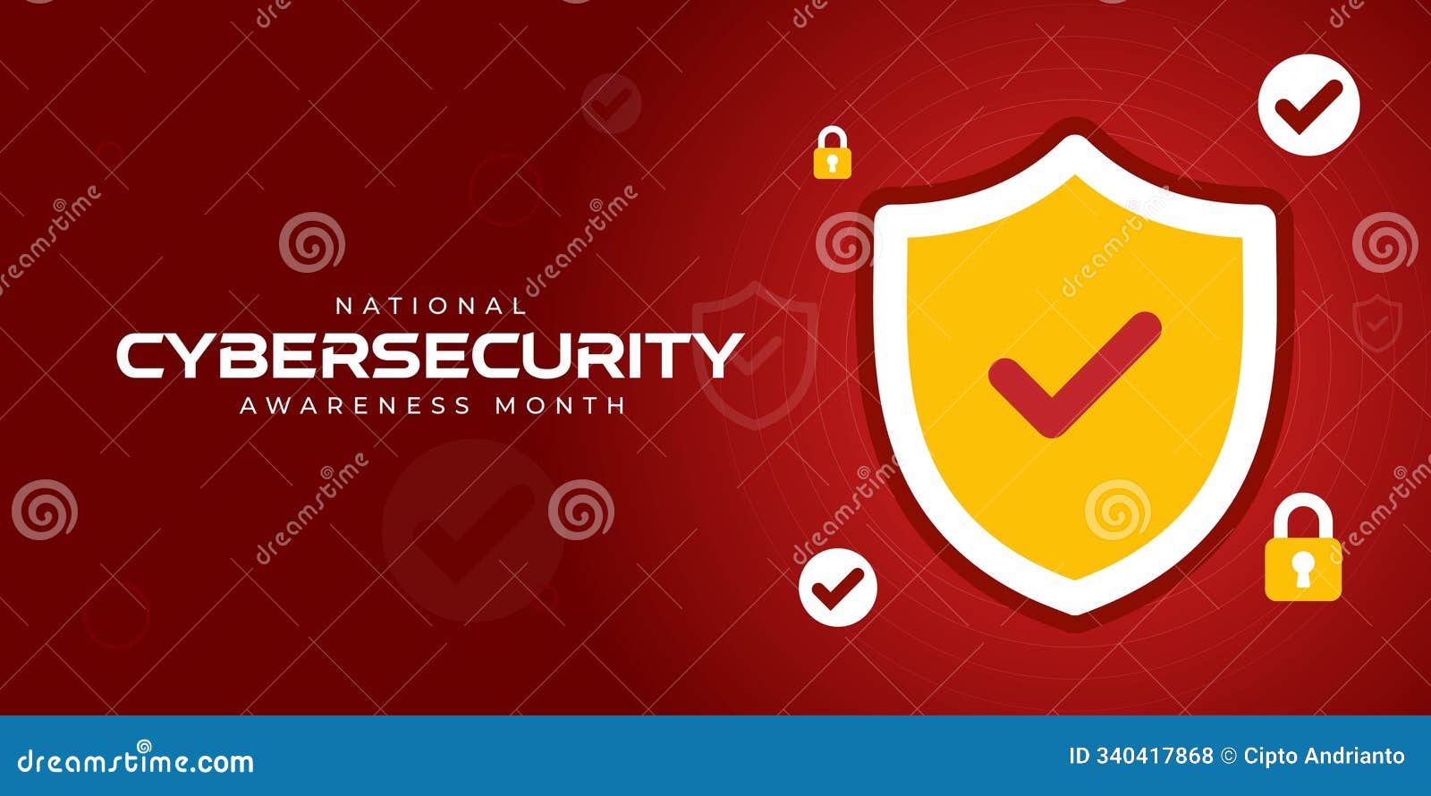 National Cyber Security Awareness Month. Lock, People, Earth, Search ...