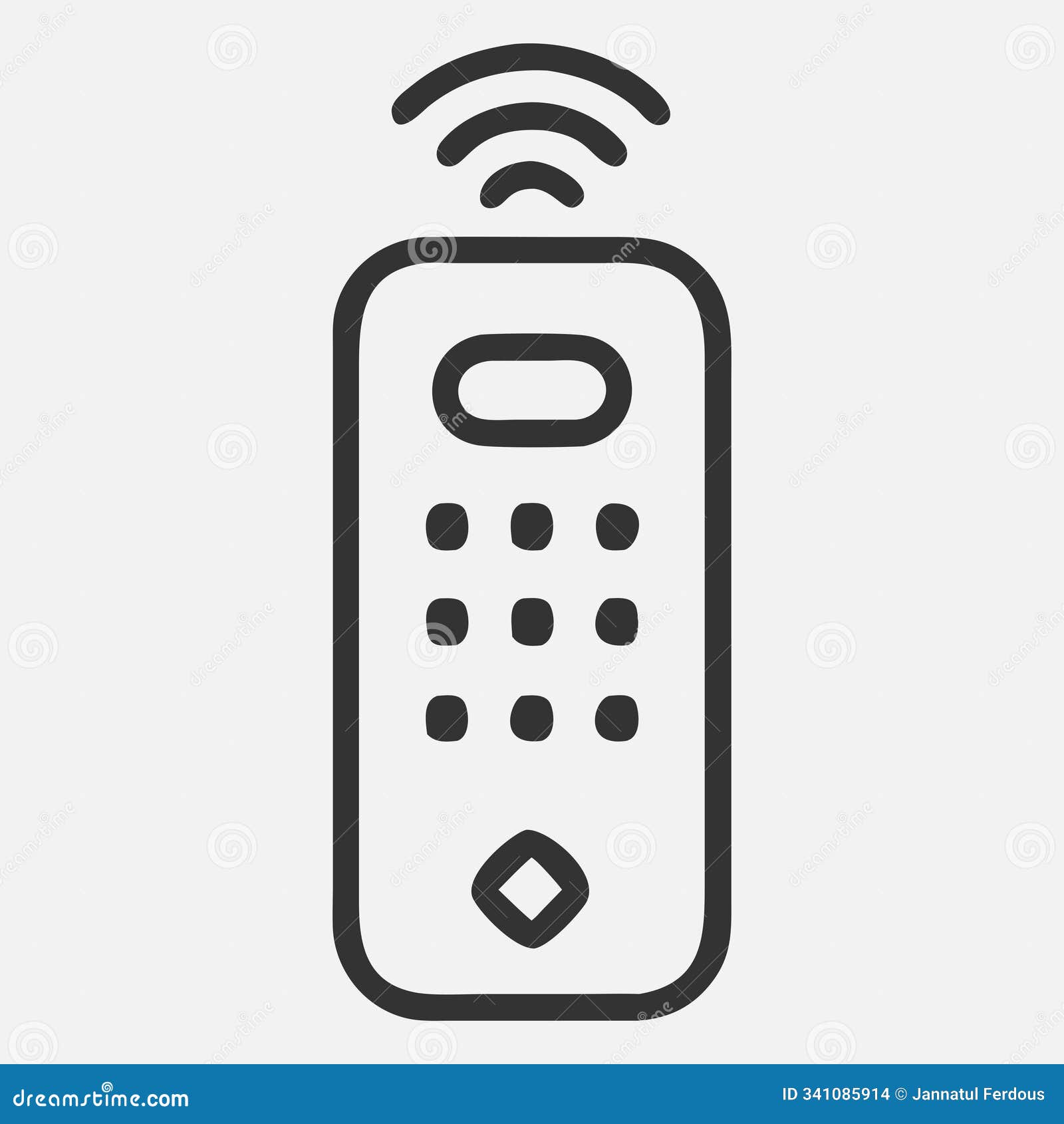 Remote Icon: Modern, Sleek Control Symbol for Digital Interfaces Stock ...