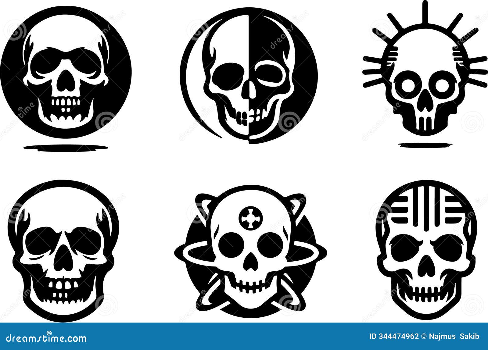 People Skull, Human Head Skull Vector, Skull Illustration Stock Vector ...