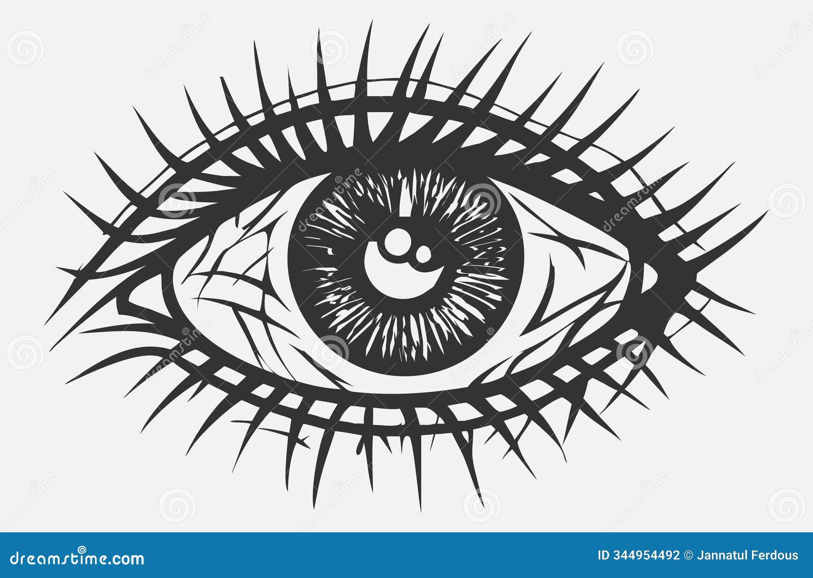 Elegant and Minimalistic Eye-Off Icon. Stock Vector - Illustration of ...