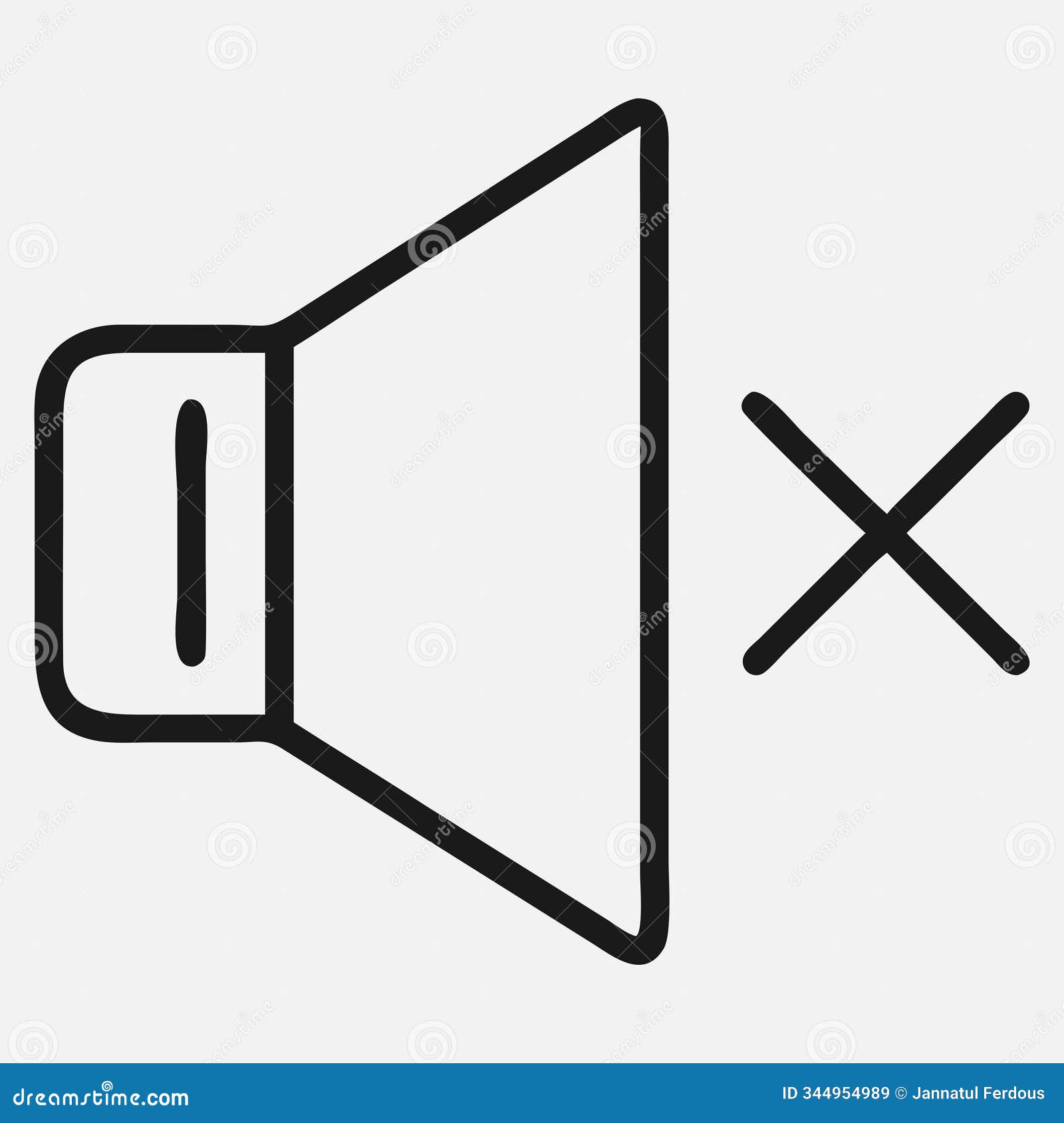 Volume Icon Line Art Illustration - Sleek and Minimalist Sound Symbol ...