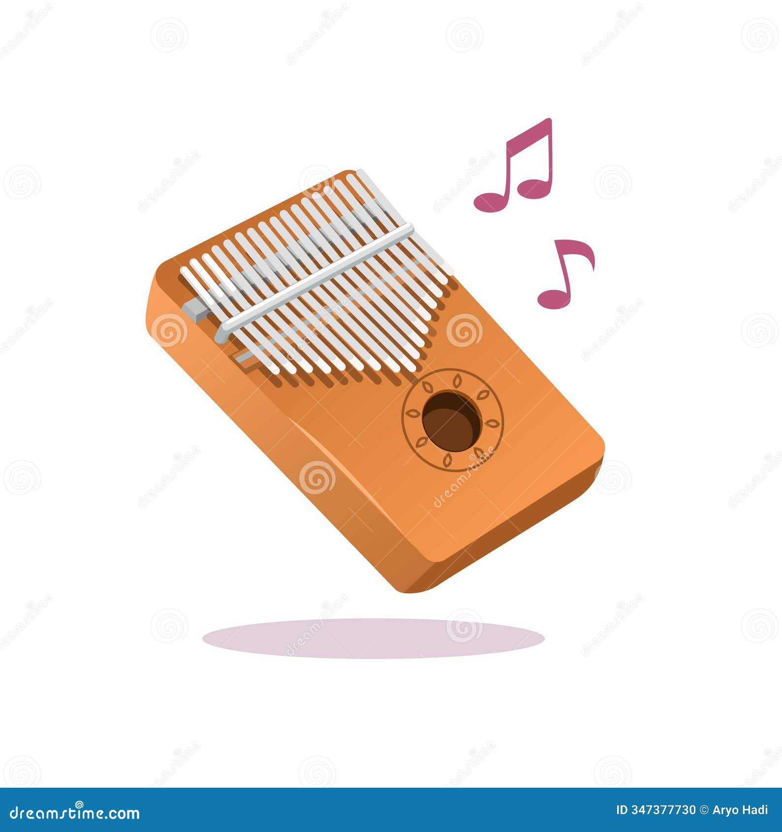 Kalimba Line Drawing Vector Design. Musical Instrument Kalimba Clipart ...