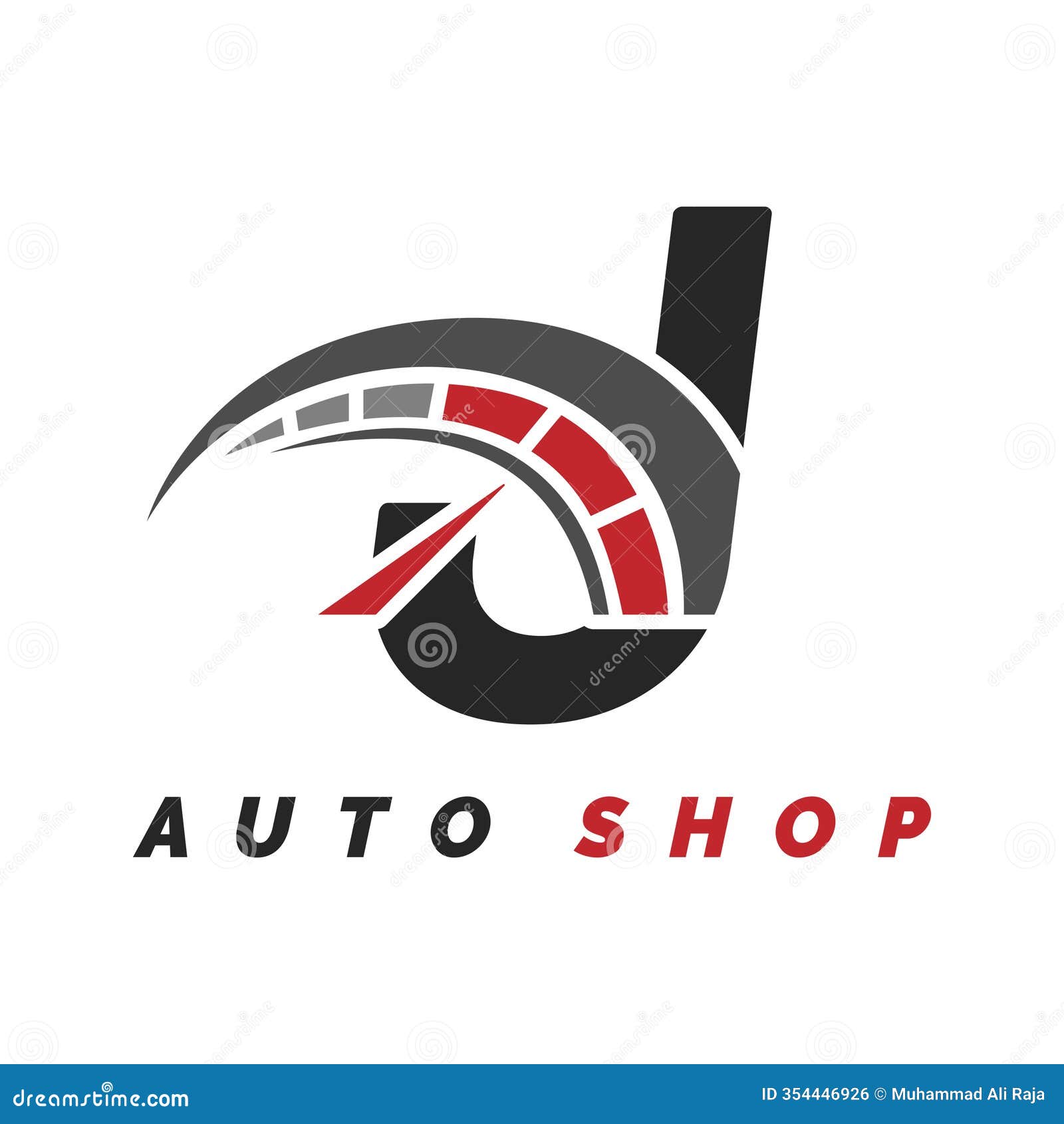 Letter J Logo Auto Mechanic with Speedometer Style. Alphabet J ...