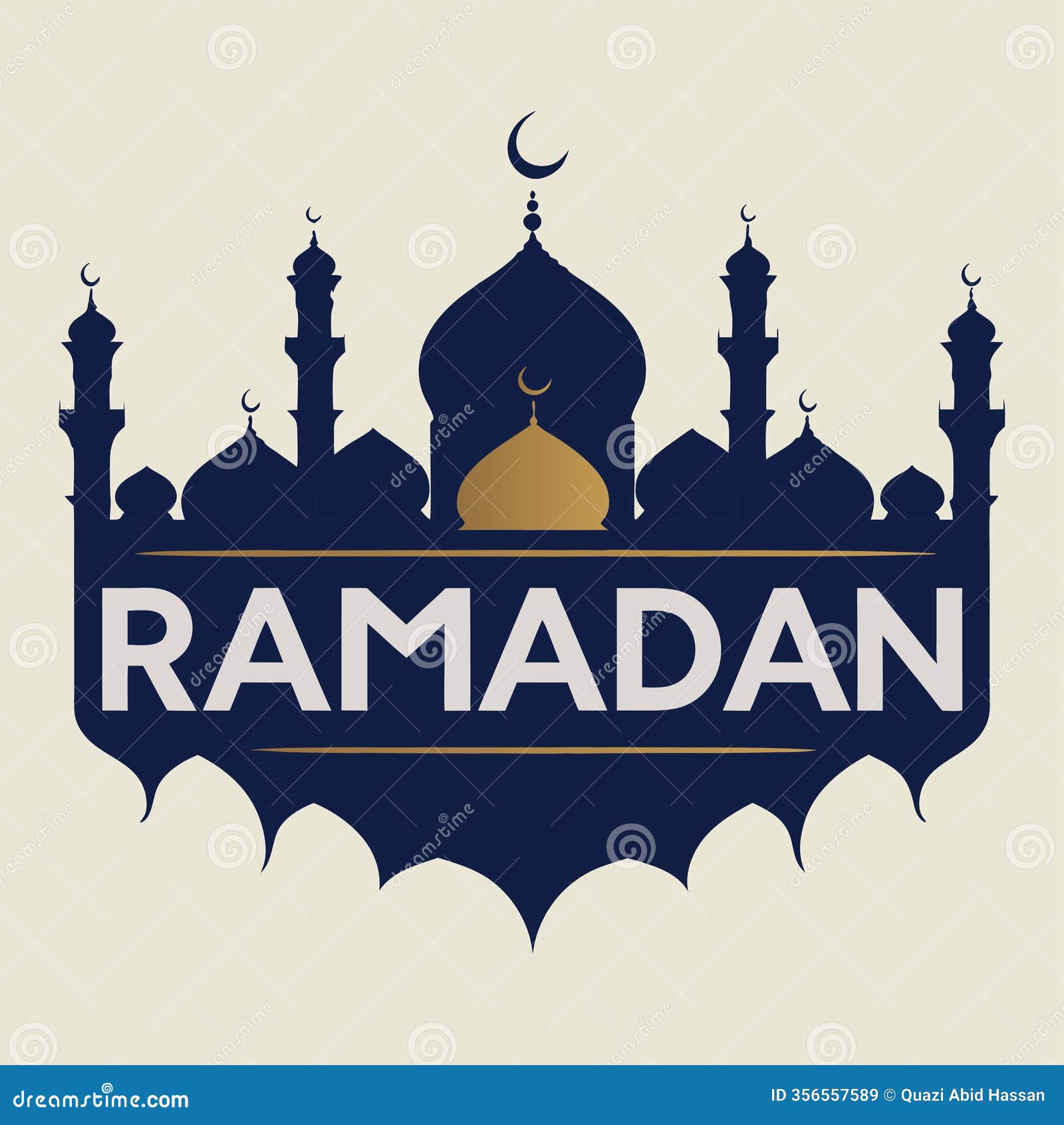 A Festive and Elegant Design of Ramadan Stock Illustration ...
