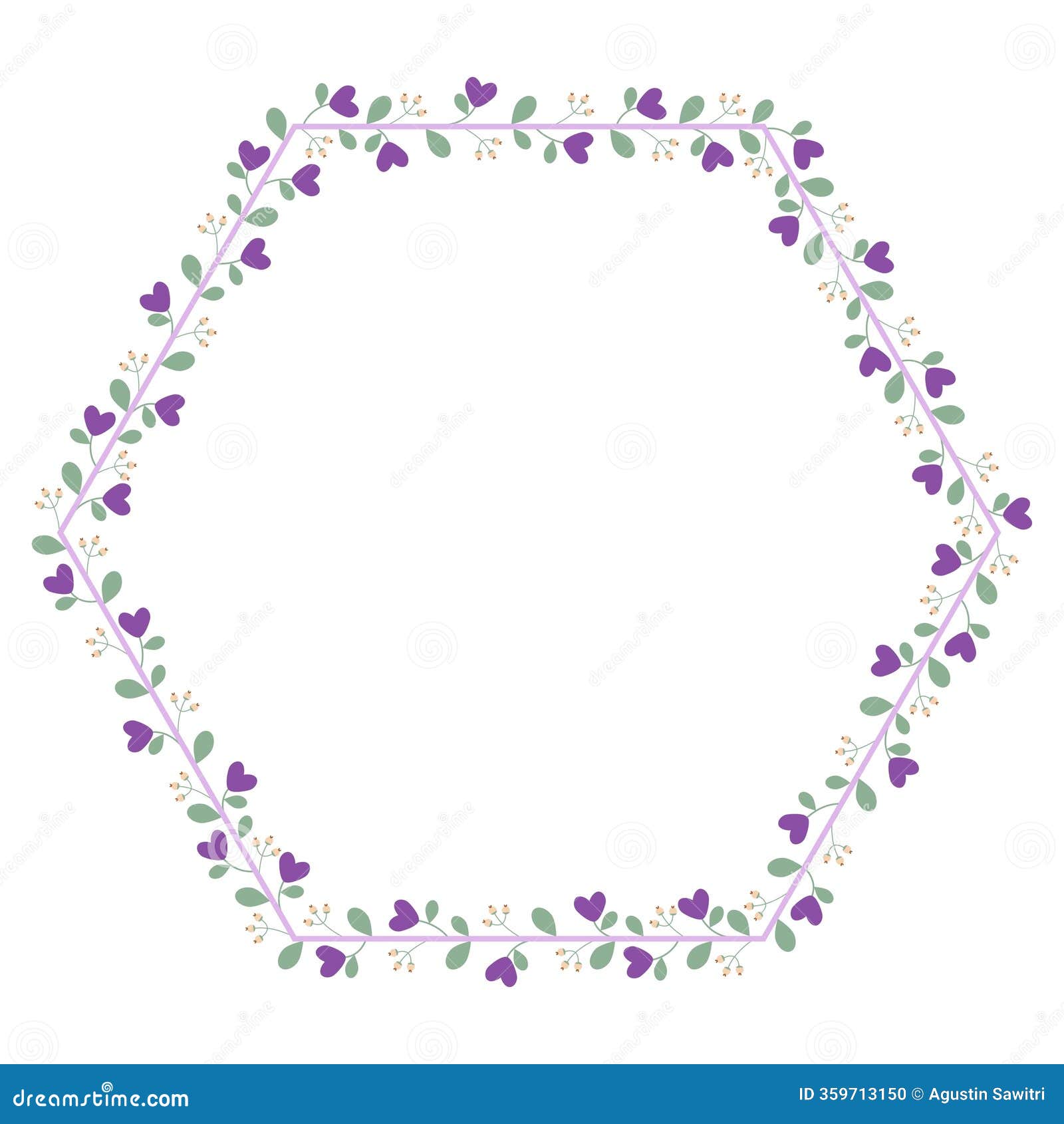 A Hexagonal Border Vector Illustration | CartoonDealer.com #24984976