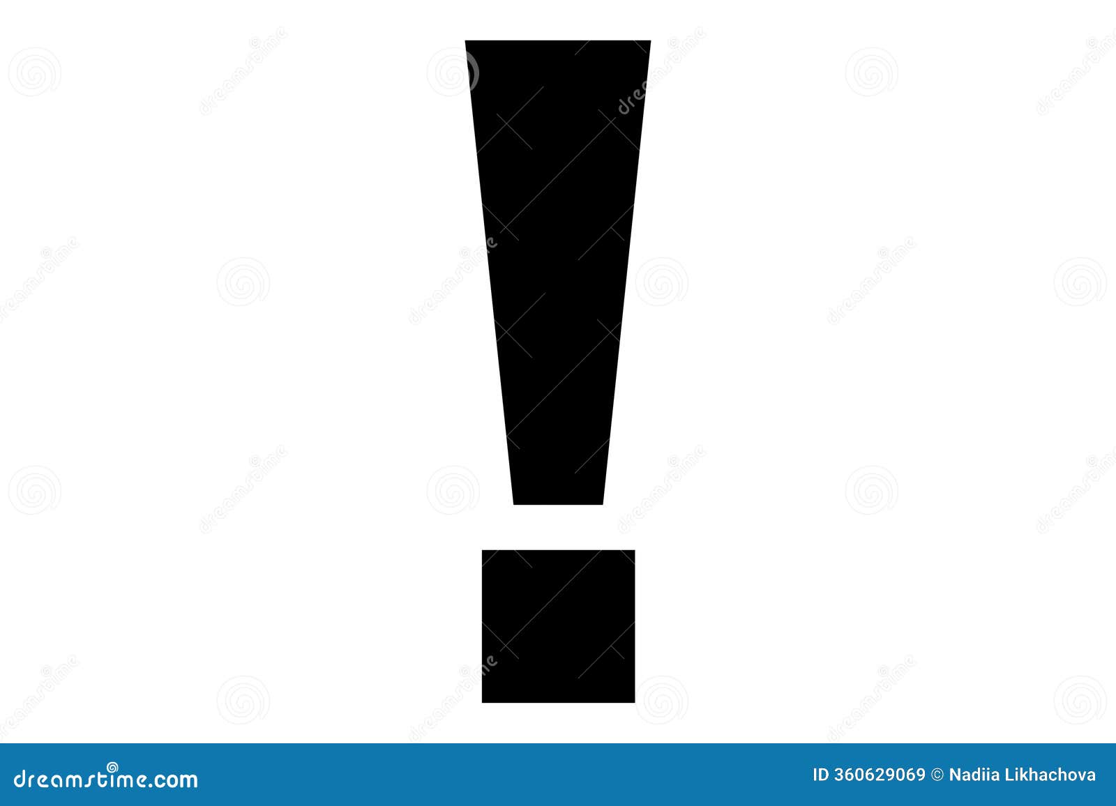 Set Of Black Exclamation Mark Icon Different Sizes. Vector Illustration ...