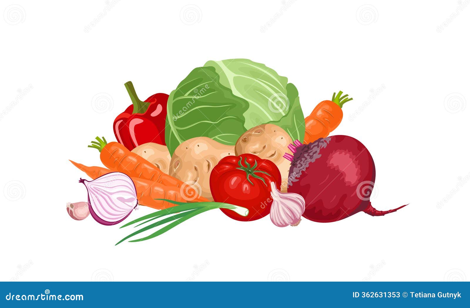 Fresh Vegetable Heap. Food Icon. Stock Illustration - Illustration of ...