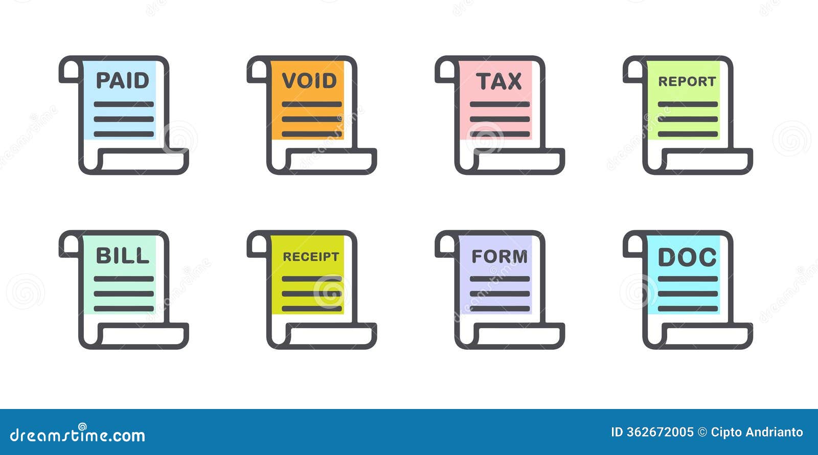 Invoice Line Icon. Payment and Bill Invoice. Order Symbol Concept. Tax ...