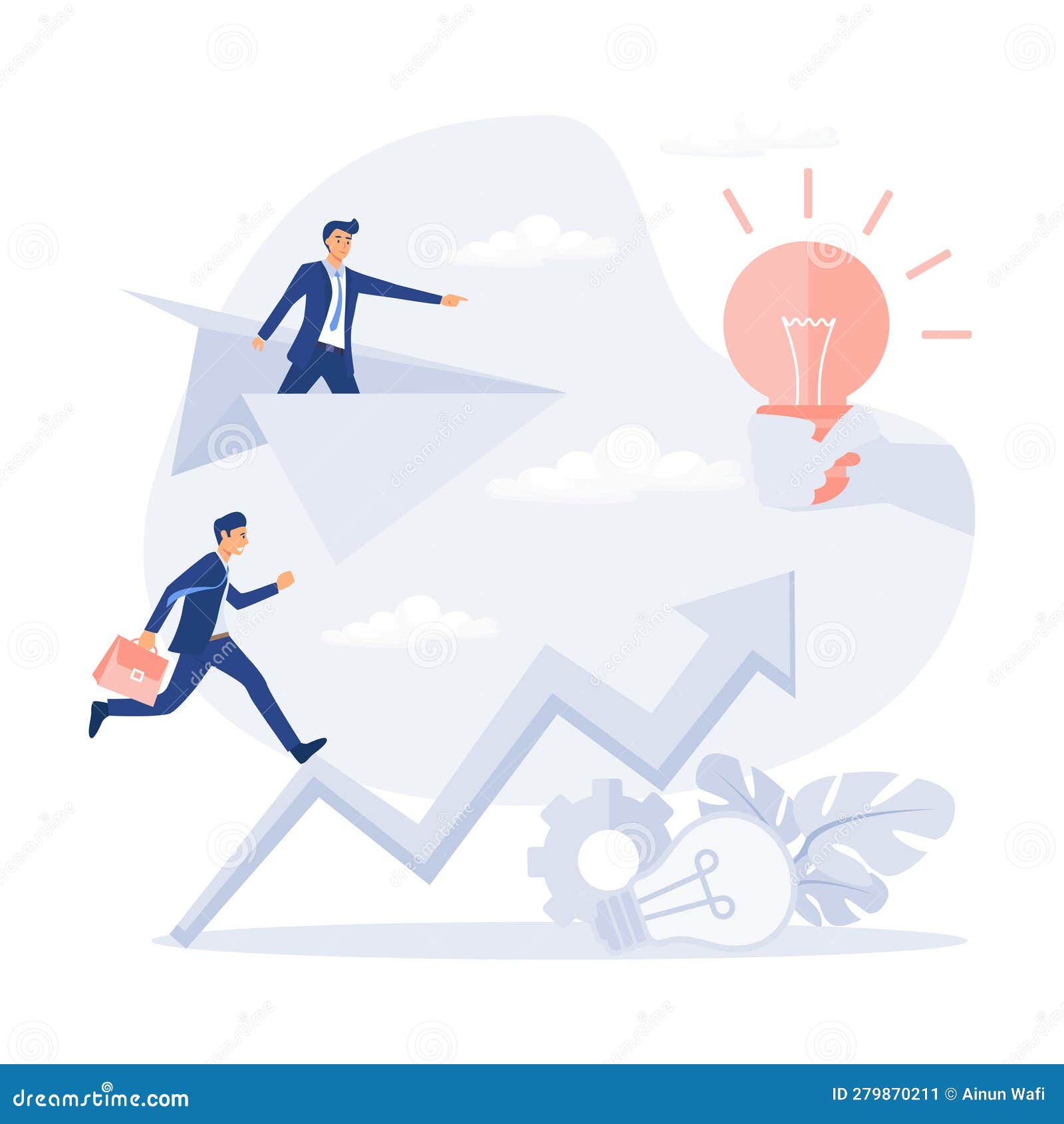 Find Idea. People Try To Find Best Idea, Stock Vector - Illustration of ...