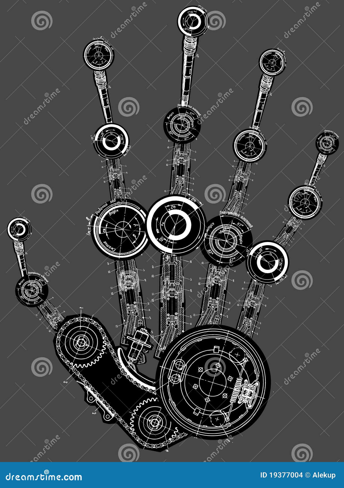 Art Illustration of Human Hand Stock Vector - Illustration of idea ...