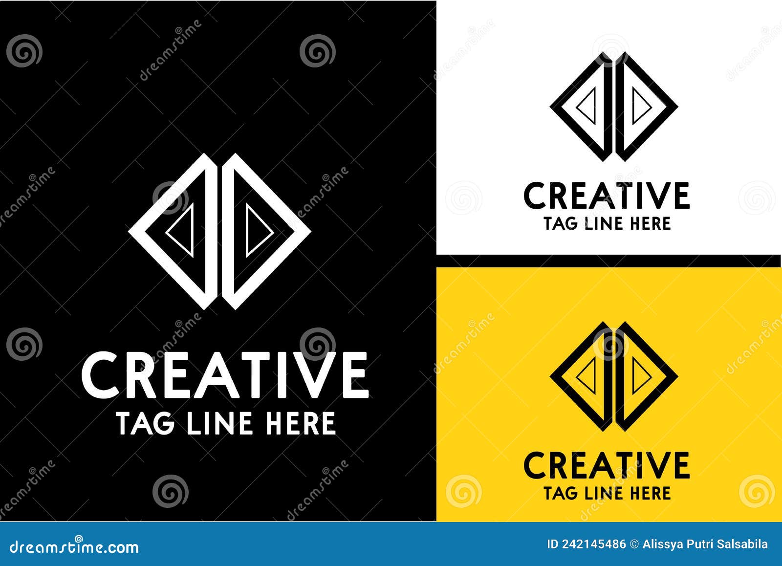 Logo Monochrome Abstract Vector Illustration Stock Vector ...