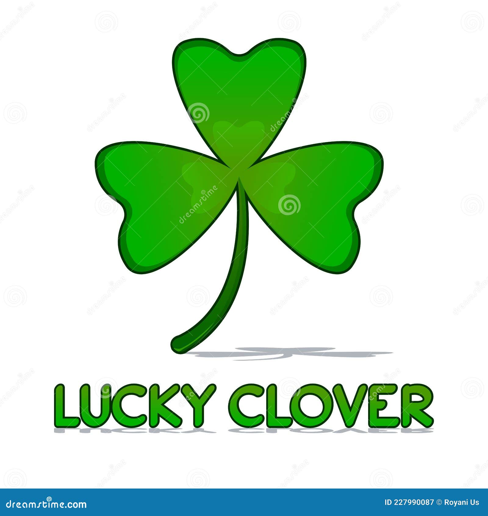 Art & Illustration of LUCKY CLOVER Stock Vector - Illustration of ...