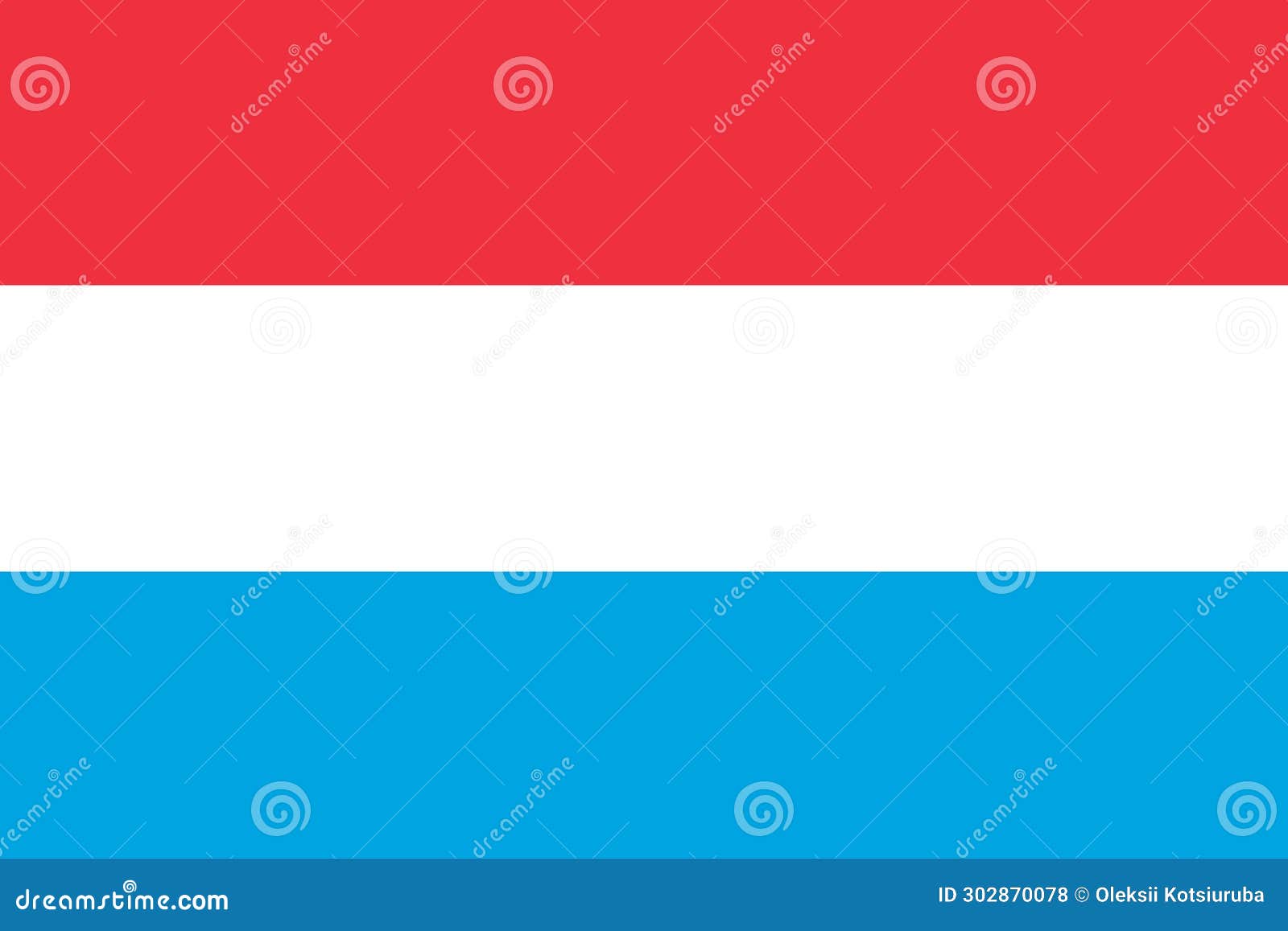 Luxembourg Flag. Standard Color. Standard Size. a Rectangular Flag ...