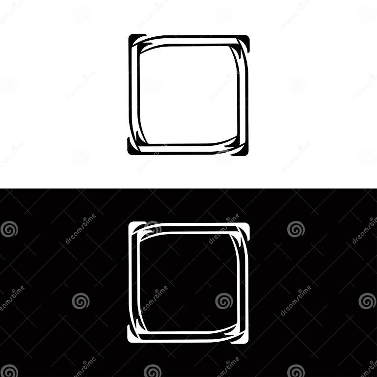 Rectangle Vector Logo Template Design Stock Illustration - Illustration ...