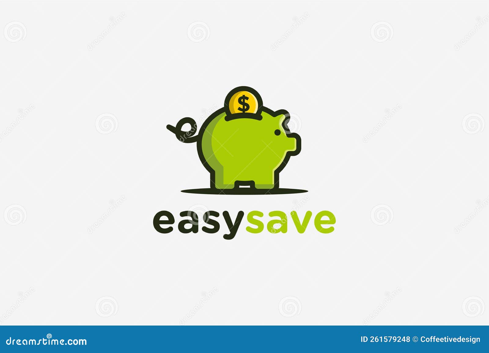 Saving Fun Simple Logo Premium Stock Illustration - Illustration of ...