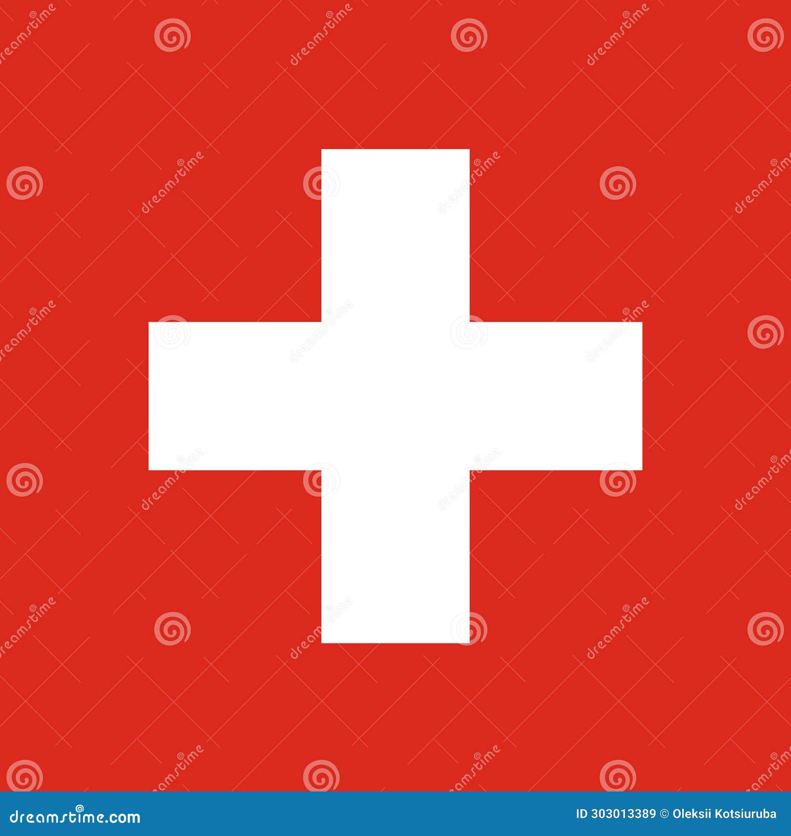 Switzerland Flag. Standard Color. Standard Size. a Rectangular Flag ...