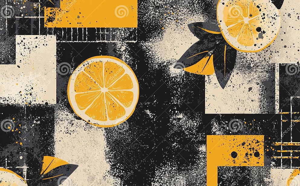 An Art Installation Blending Yellow, Black, and Patterns Creates a ...