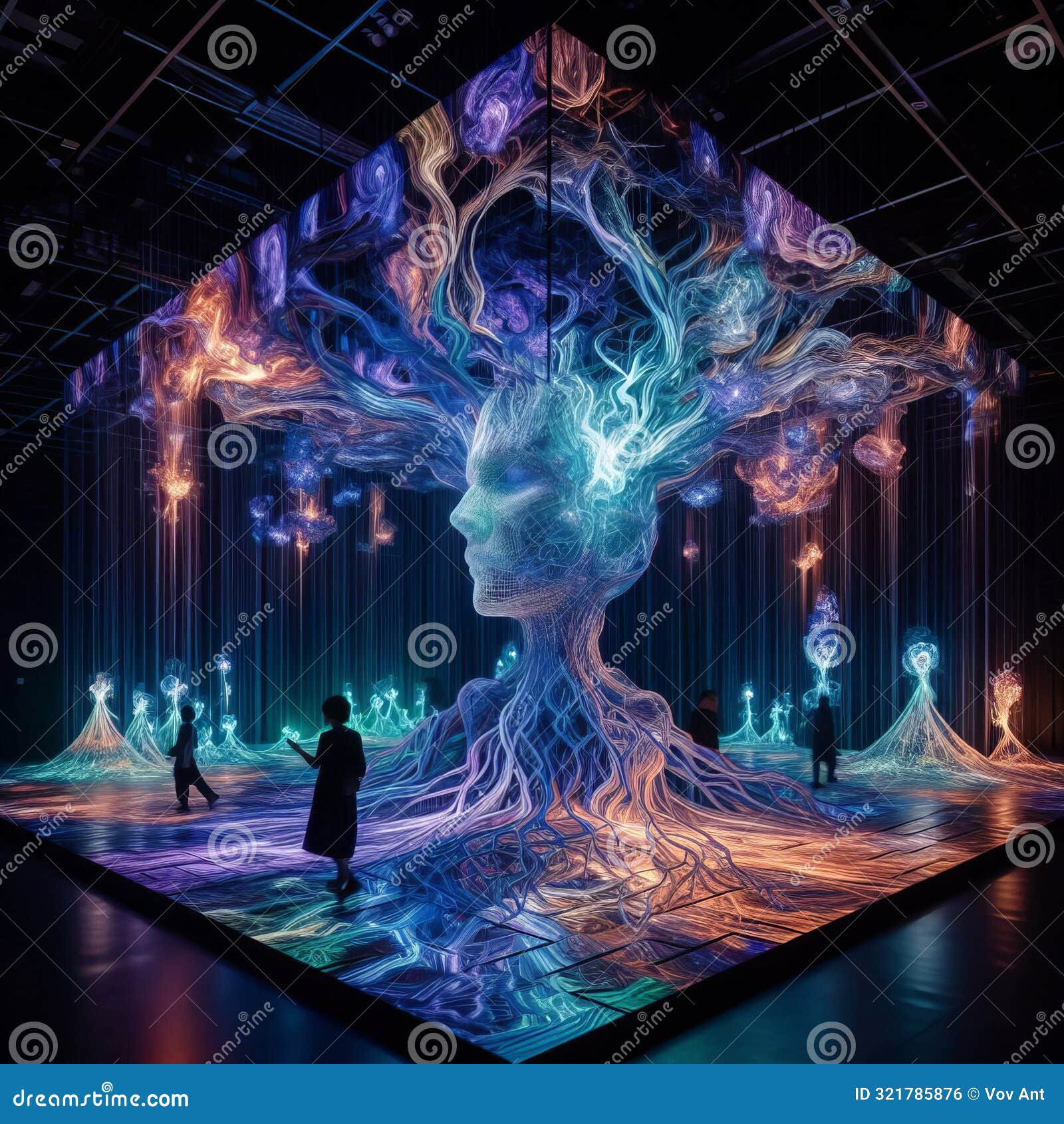 75 8. an Art Installation Featuring Rare and Unusual Lighting T Stock ...