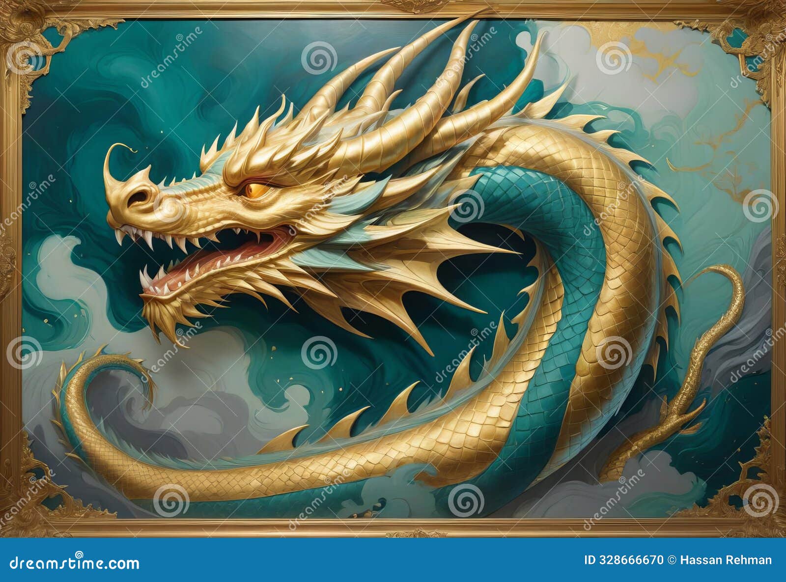 The Art of Intricate Designs with Dragon Stock Illustration ...