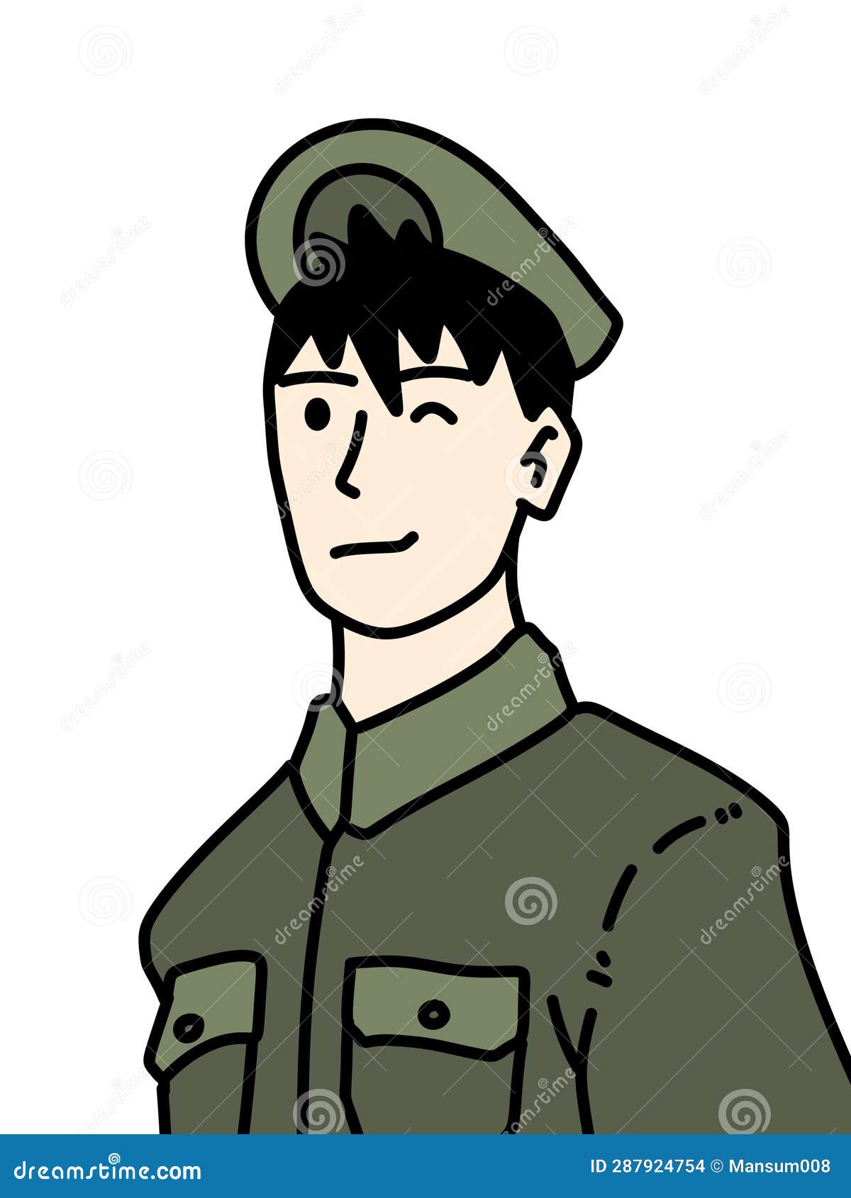 Isolated Soldier Cartoon Icon Stock Illustration - Illustration of ...