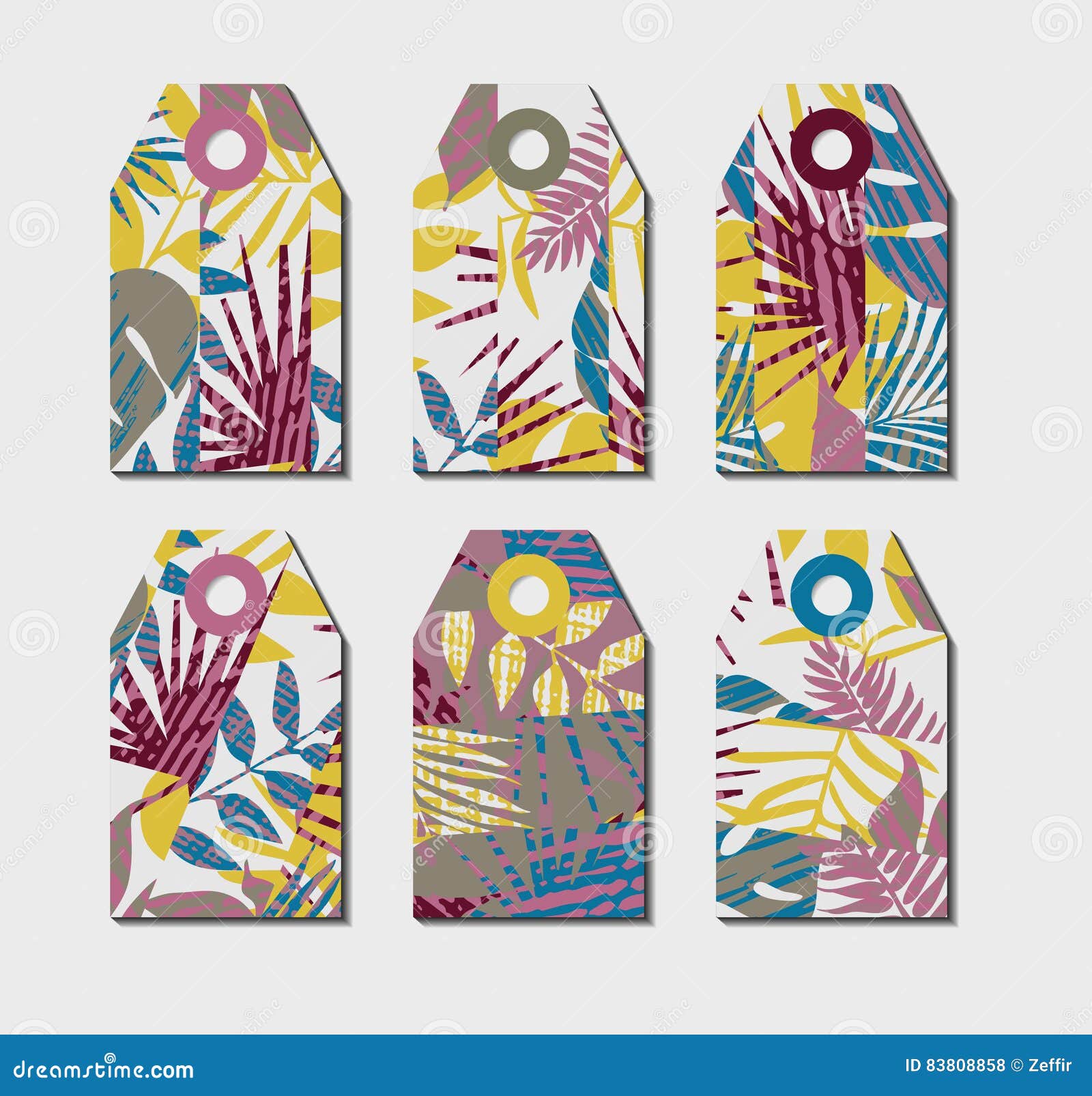 Art labels stock vector. Illustration of flower, label - 83808858