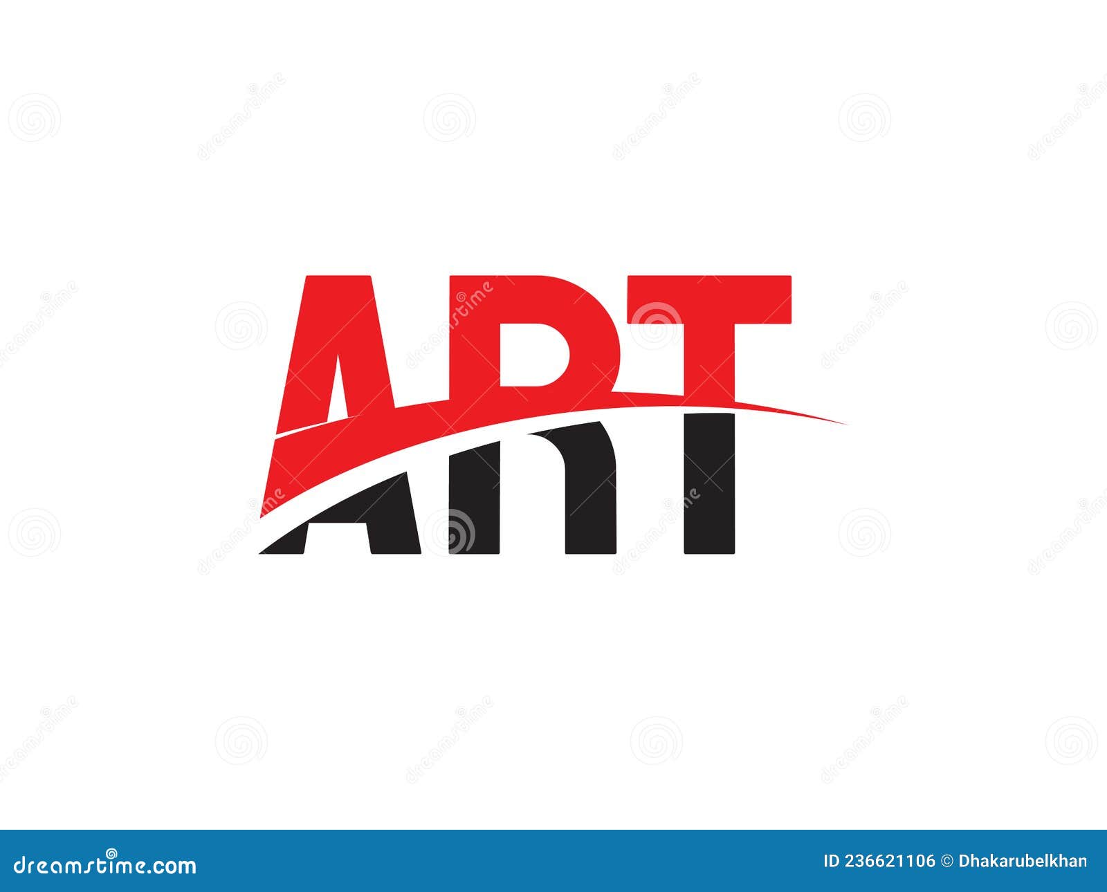 ART Letter Initial Logo Design Vector Illustration Stock Vector ...