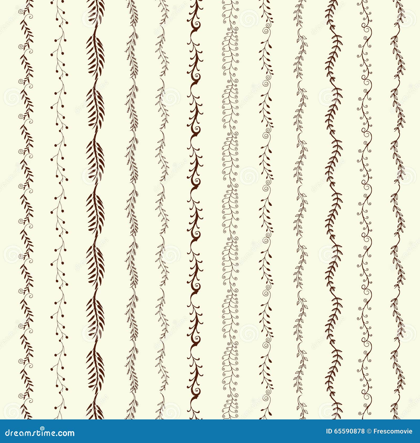 Art line border stock vector. Illustration of curve, flower - 65590878